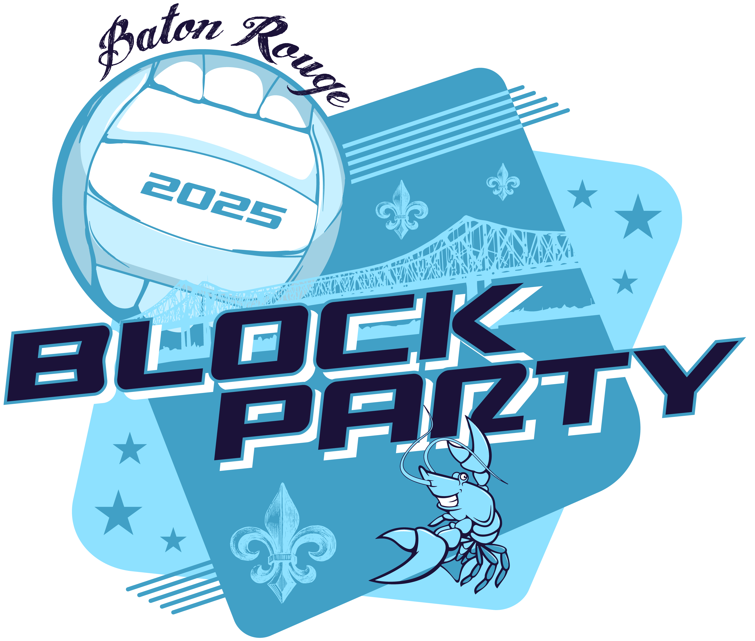 Girls Block Party - Volleyball Louisiana